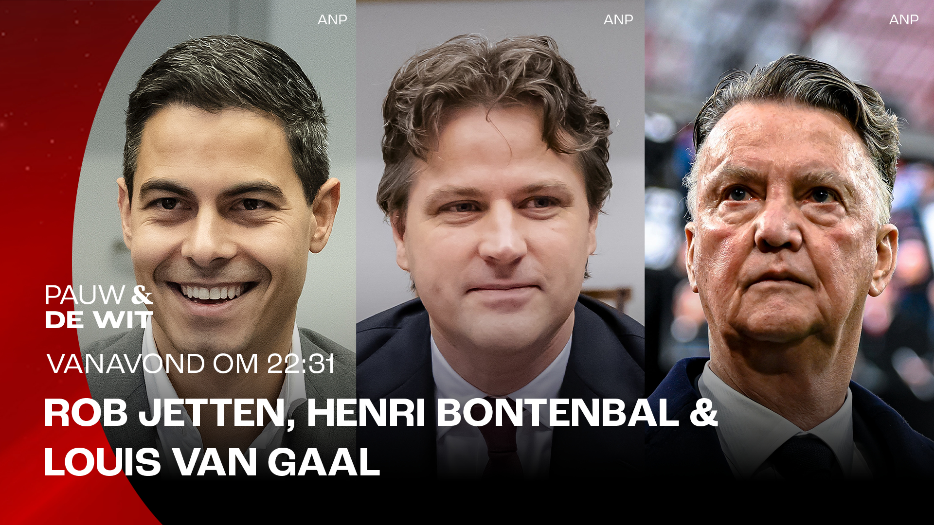 Dinsdagavond met Louis van Gaal, Rob Jetten & Henri Bontenbal - Pauw ...